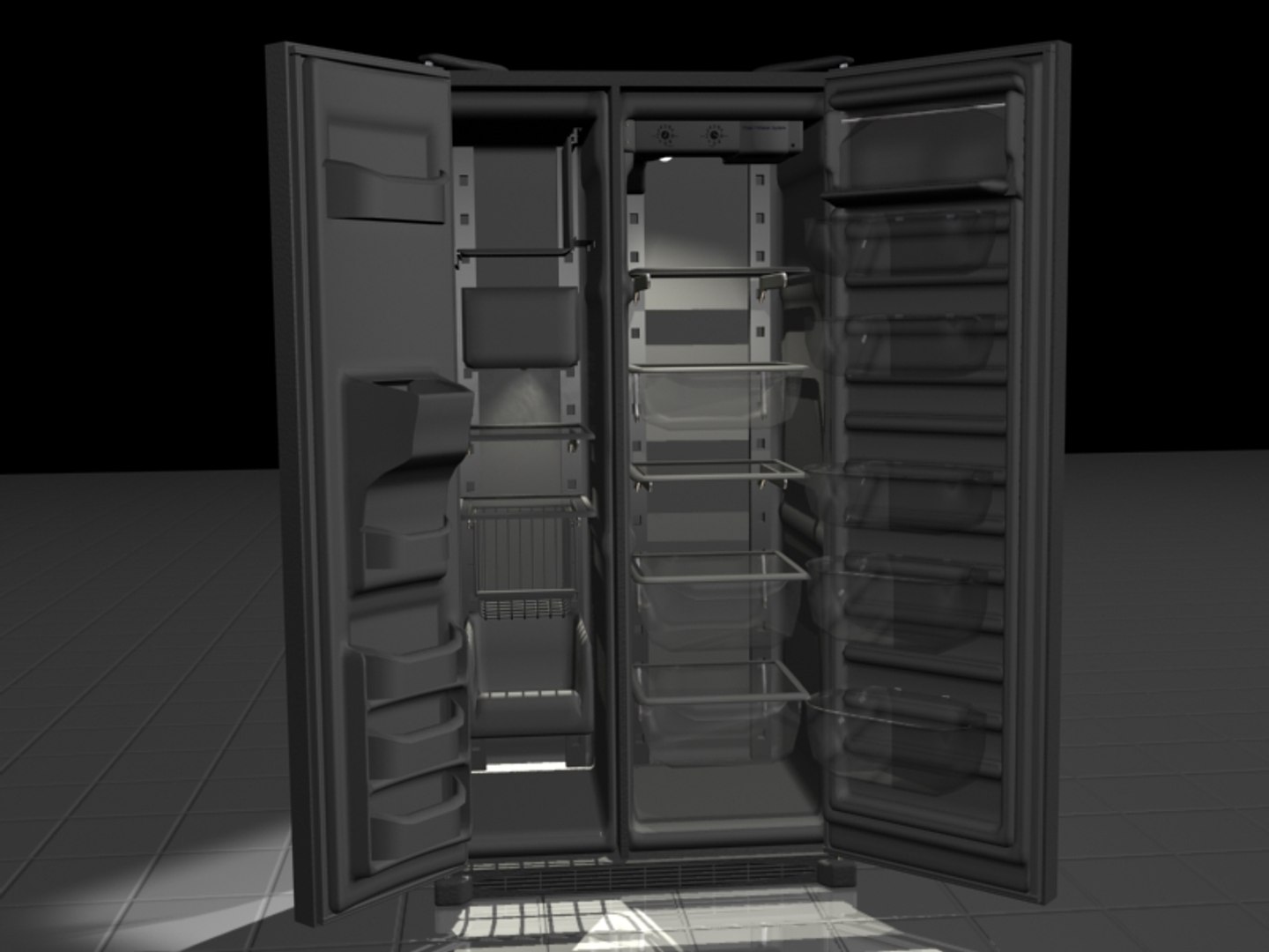 3d Fridge Freezer