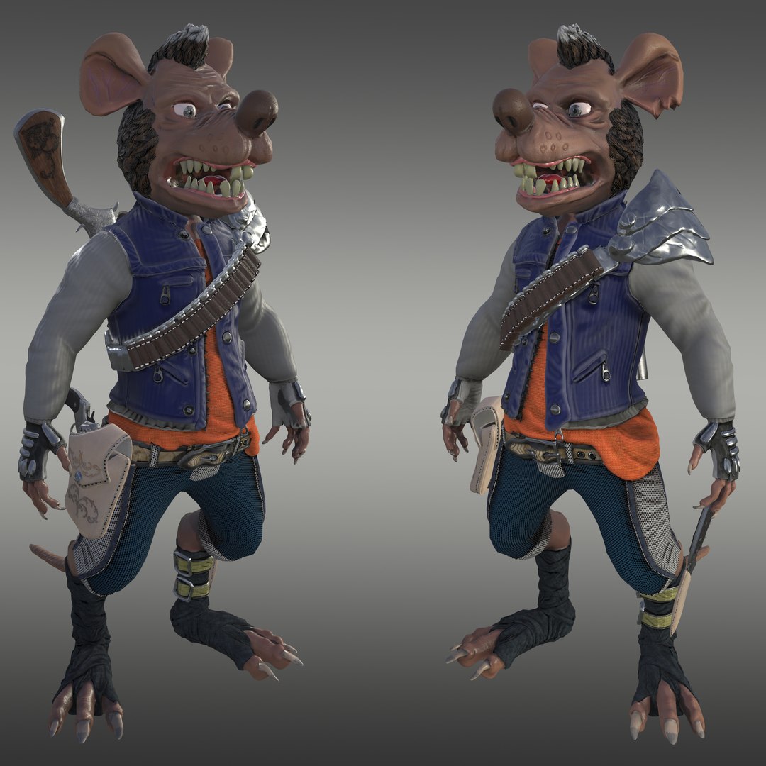 3D Rat bandit model - TurboSquid 1716004
