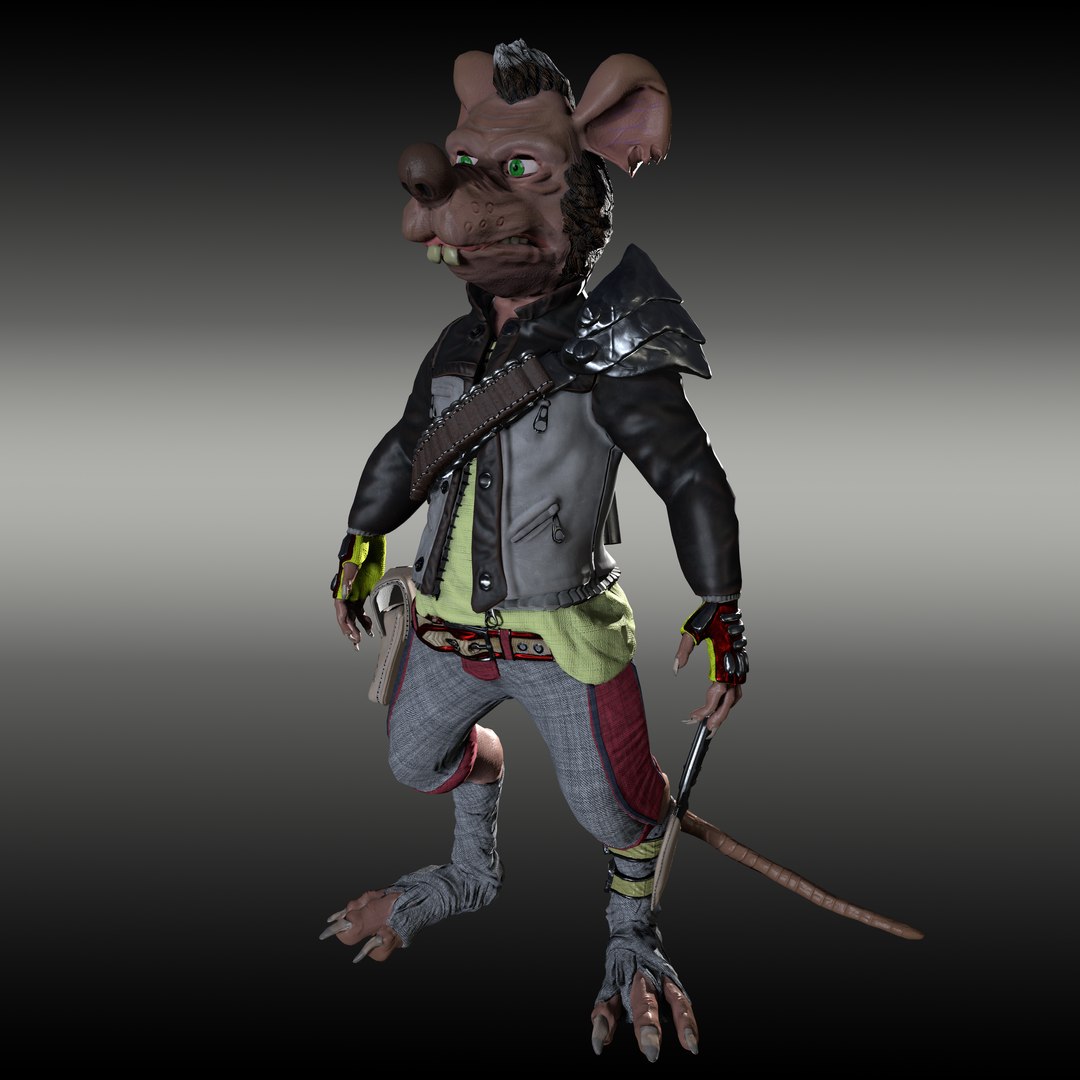 3D Rat bandit model - TurboSquid 1716004