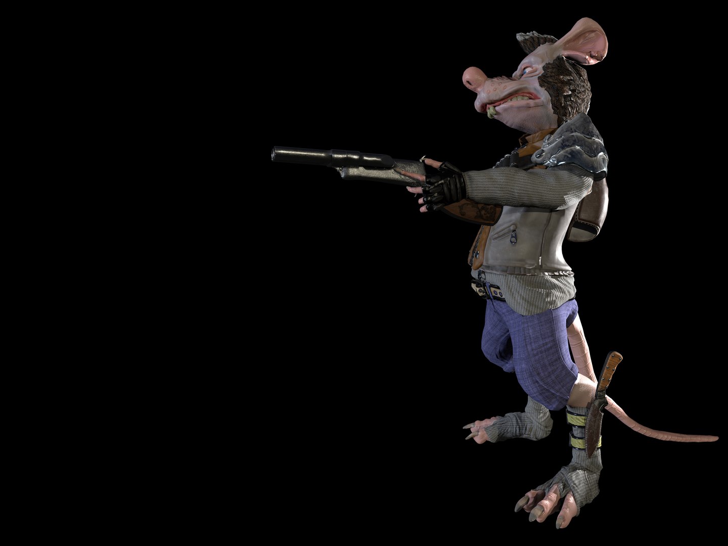 3D Rat bandit model - TurboSquid 1716004
