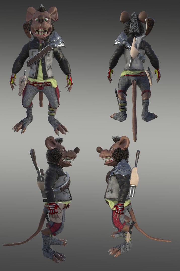 3D Rat bandit model - TurboSquid 1716004