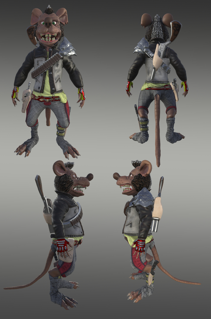 3D Rat bandit model - TurboSquid 1716004