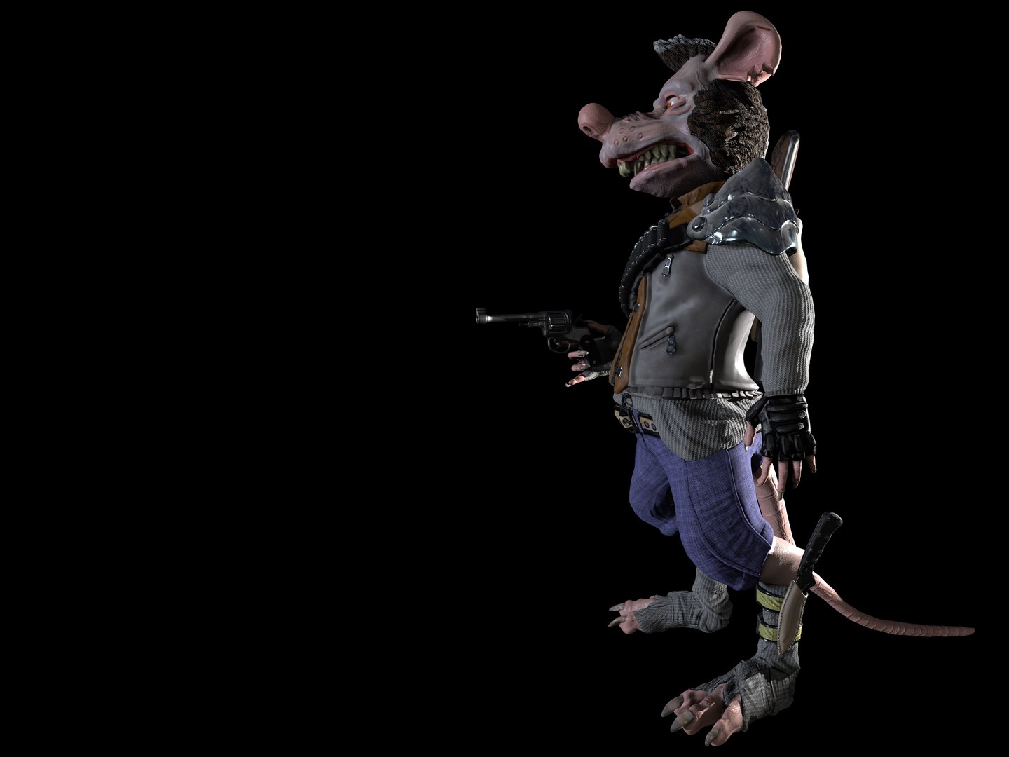 3D Rat Bandit Model - TurboSquid 1716004