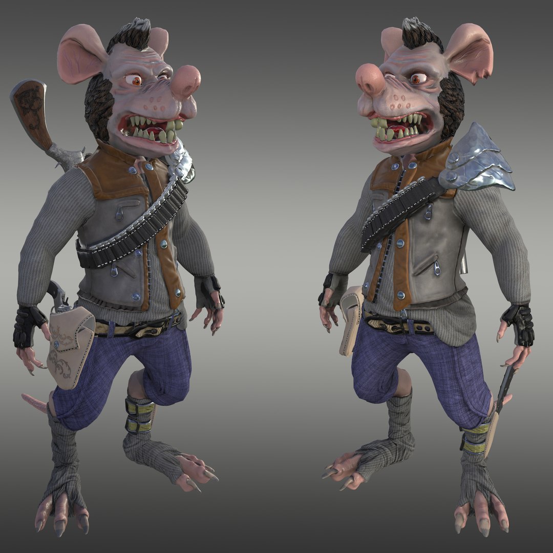 3D Rat bandit model - TurboSquid 1716004