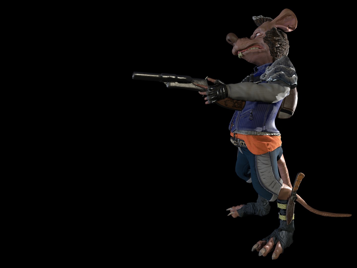 3D Rat Bandit Model - TurboSquid 1716004