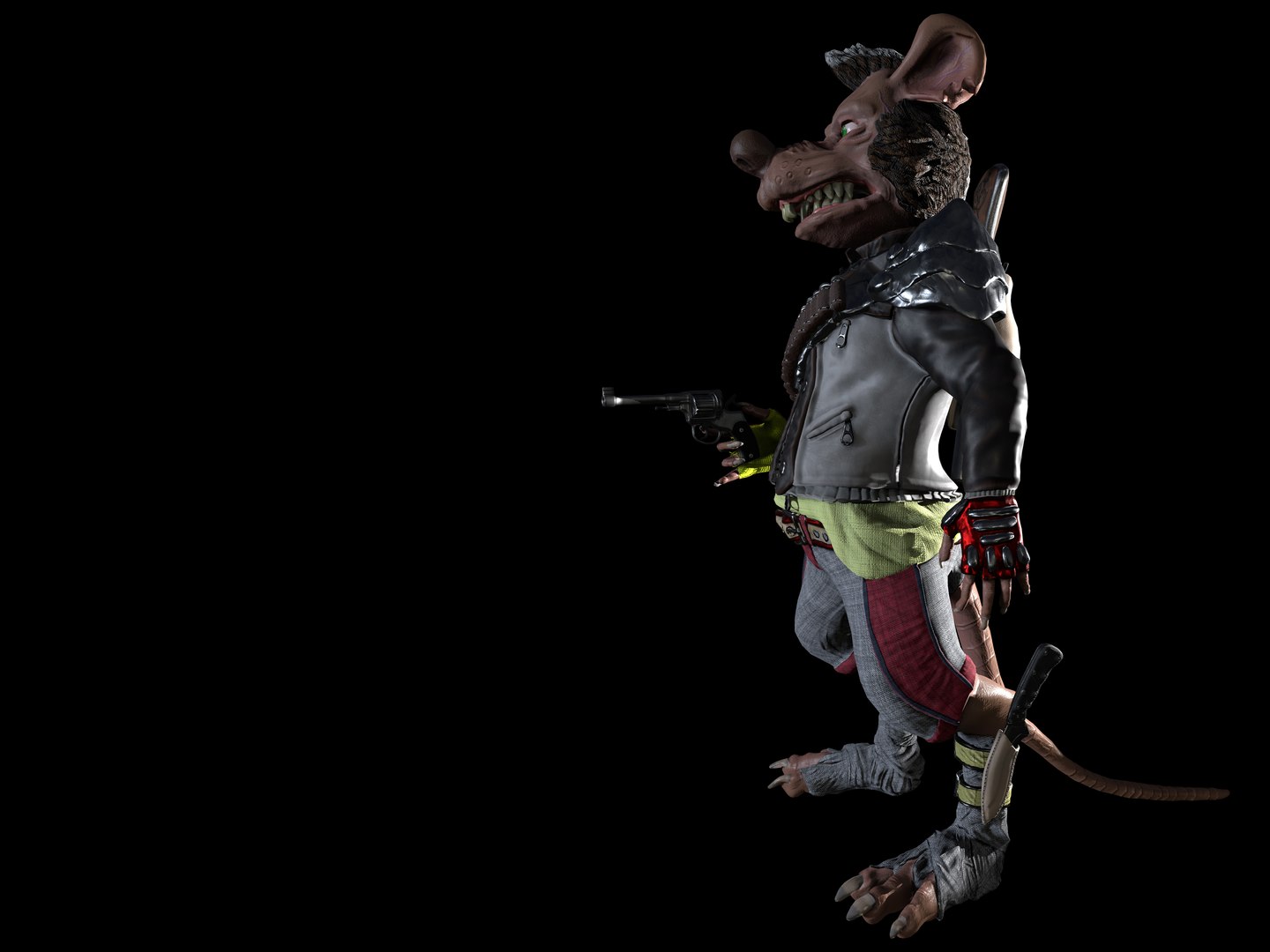 3D Rat Bandit Model - TurboSquid 1716004
