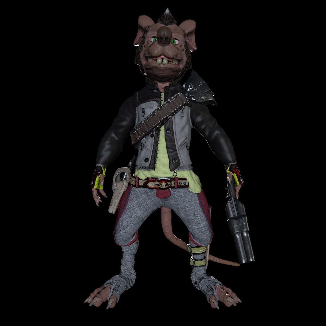 3D Rat Bandit Model - TurboSquid 1716004
