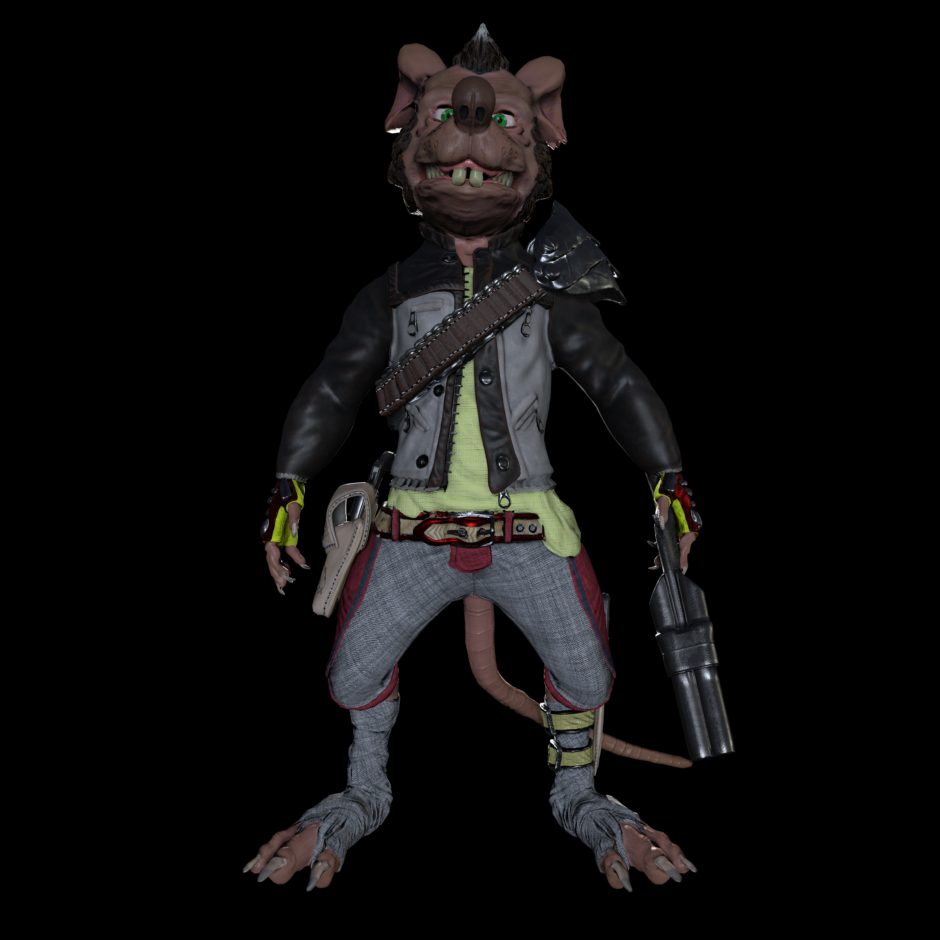 3D Rat bandit model - TurboSquid 1716004
