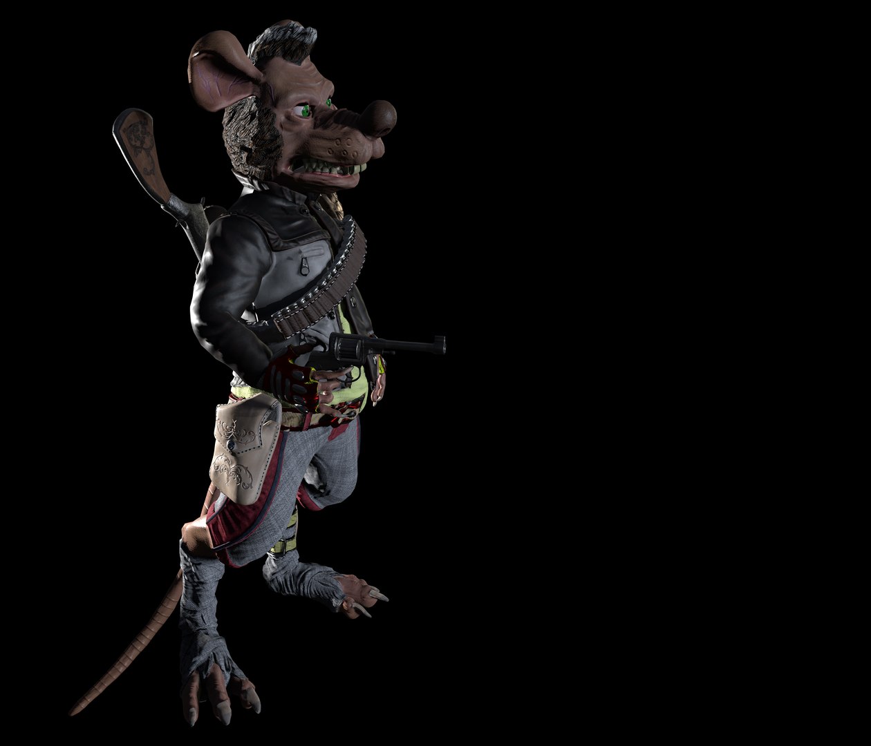 3D Rat Bandit Model - TurboSquid 1716004