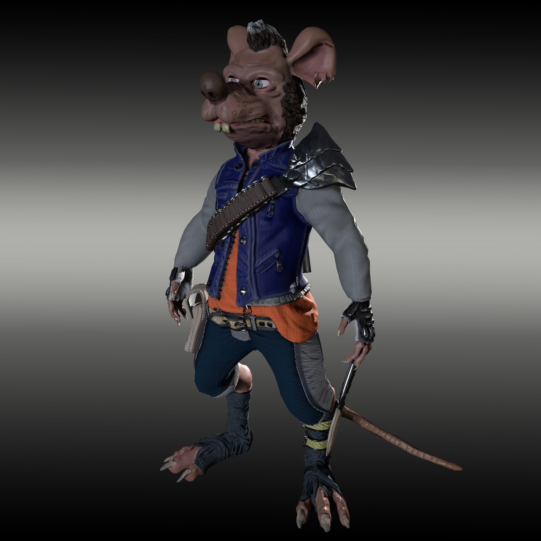 3D Rat Bandit Model - TurboSquid 1716004