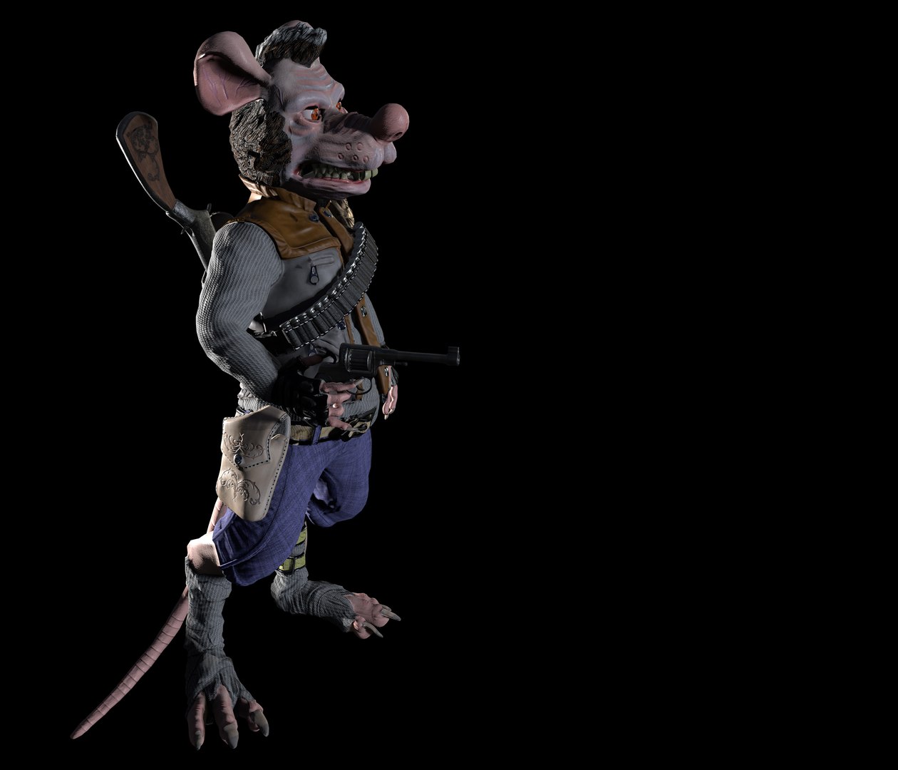 3D Rat Bandit Model - TurboSquid 1716004