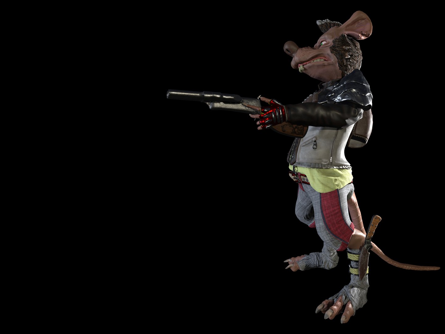 3D Rat Bandit Model - TurboSquid 1716004