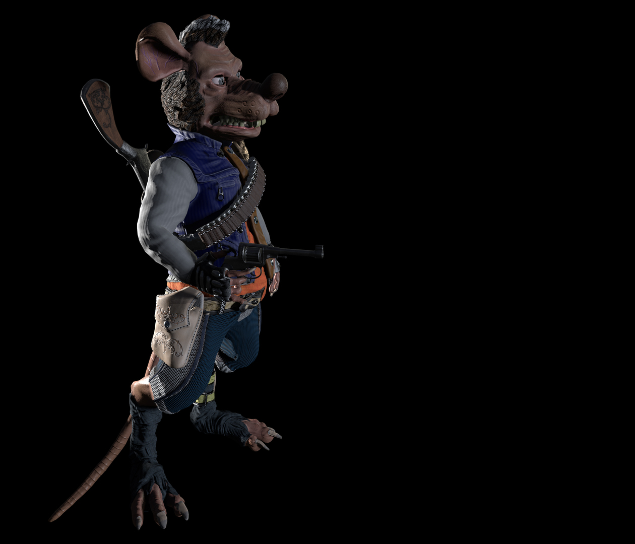 3D Rat bandit model - TurboSquid 1716004