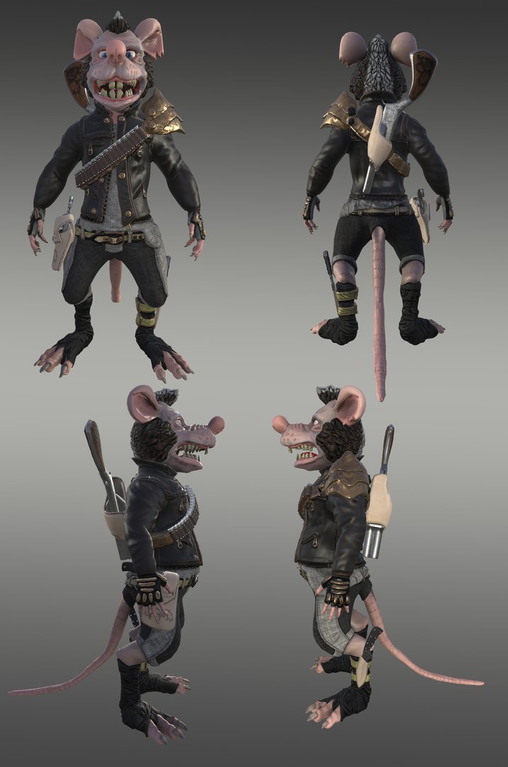 3D Rat bandit model - TurboSquid 1716004