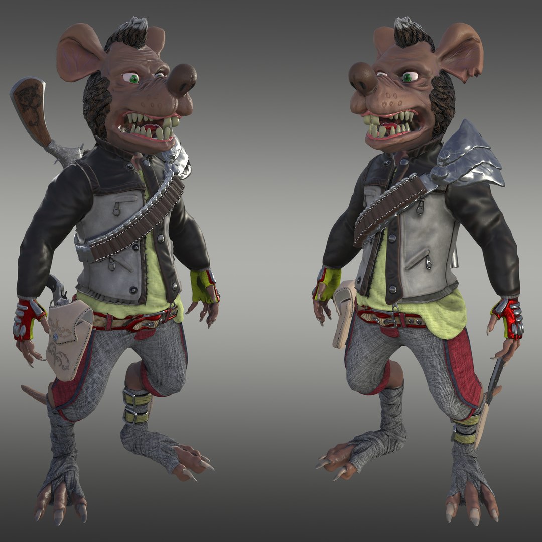 3D Rat bandit model - TurboSquid 1716004