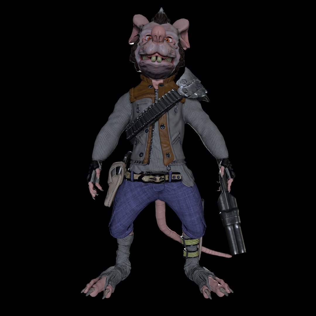 3D Rat bandit model - TurboSquid 1716004
