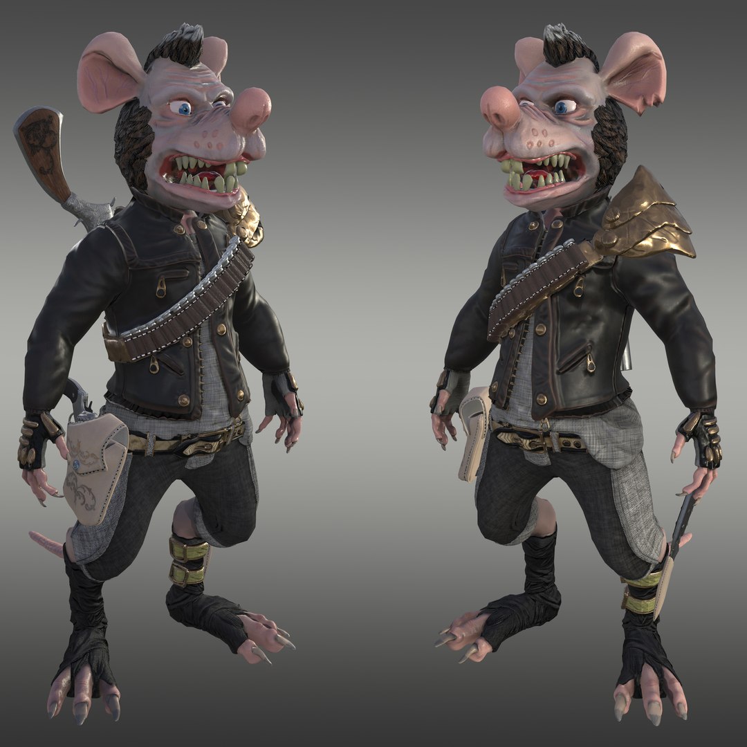 3D Rat Bandit Model - TurboSquid 1716004
