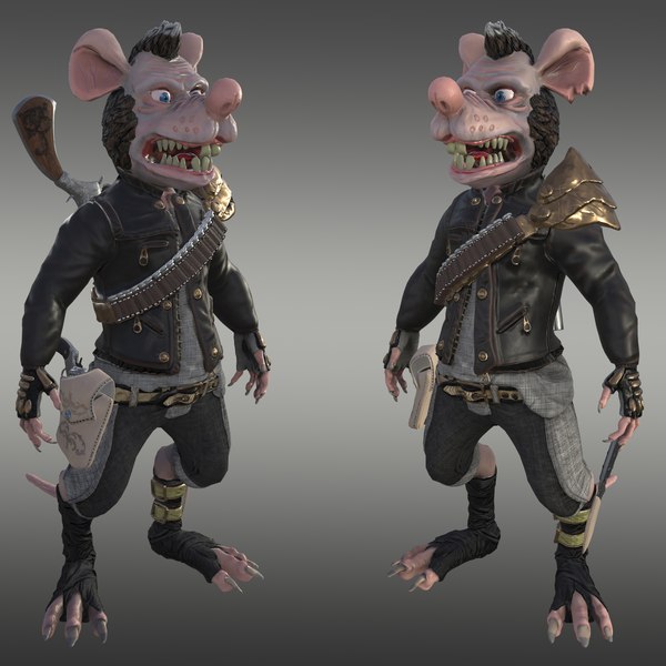 modèle 3D de Bandit aux rats - TurboSquid 1716004