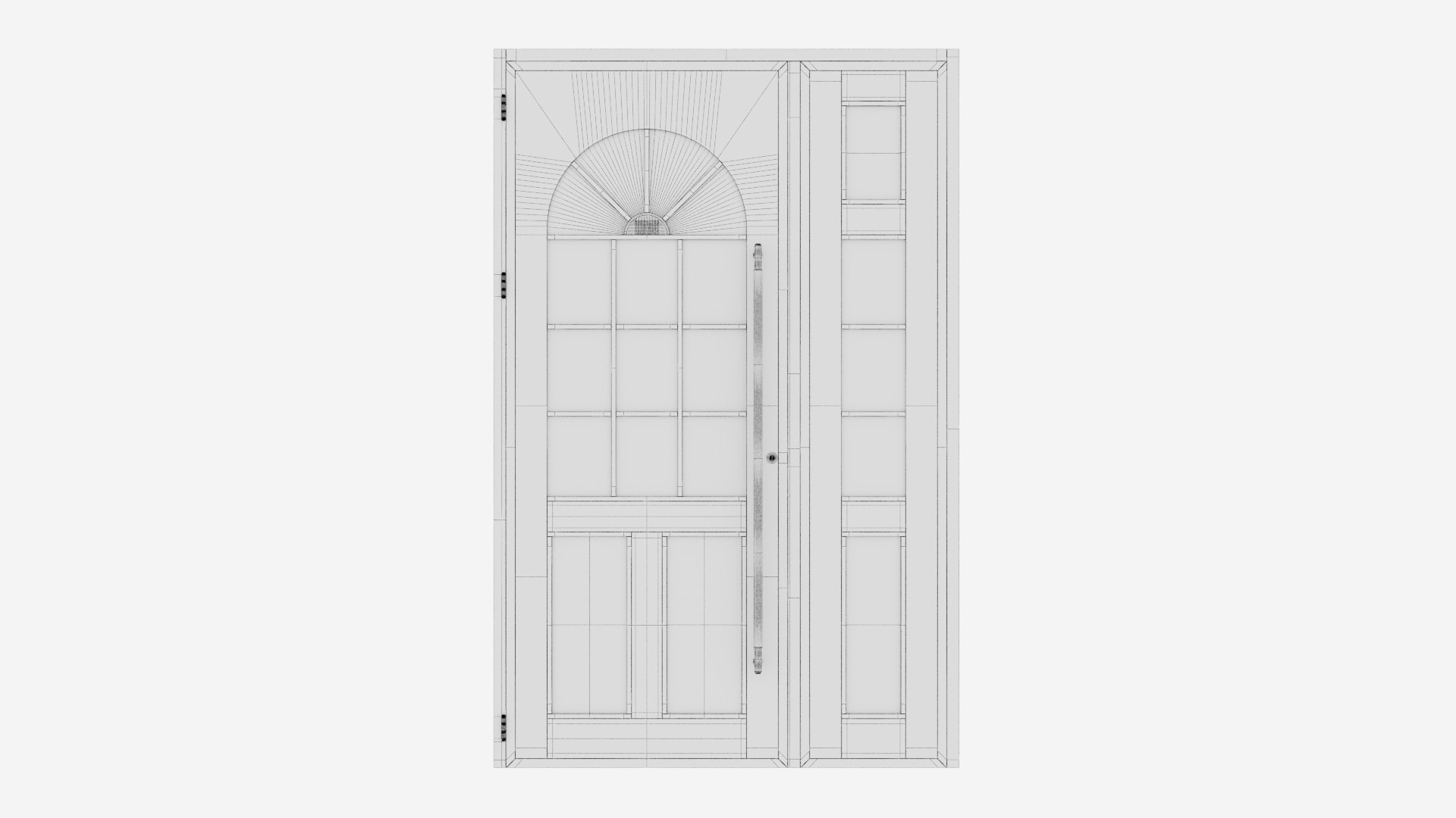 Aluminium door 320 3D model - TurboSquid 2060632