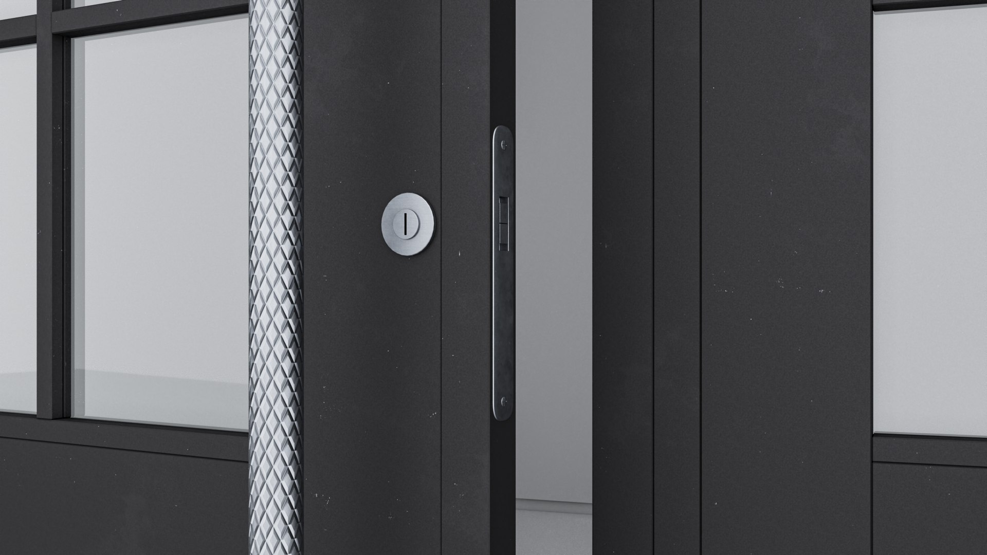 Aluminium door 320 3D model - TurboSquid 2060632