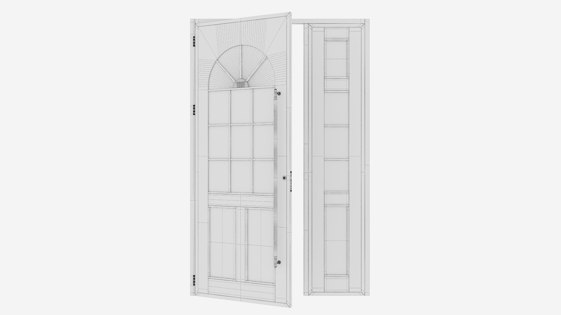 Aluminium door 320 3D model - TurboSquid 2060632