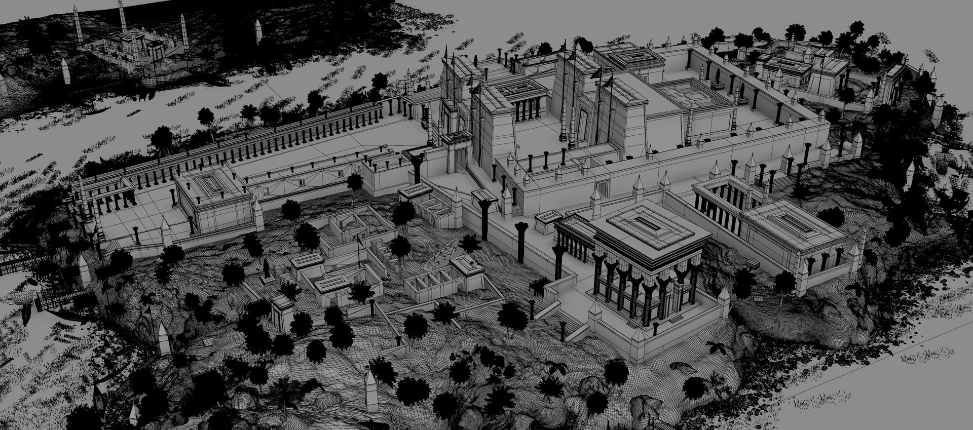 Philae Temple Complex Environment 3D Model - TurboSquid 2253320