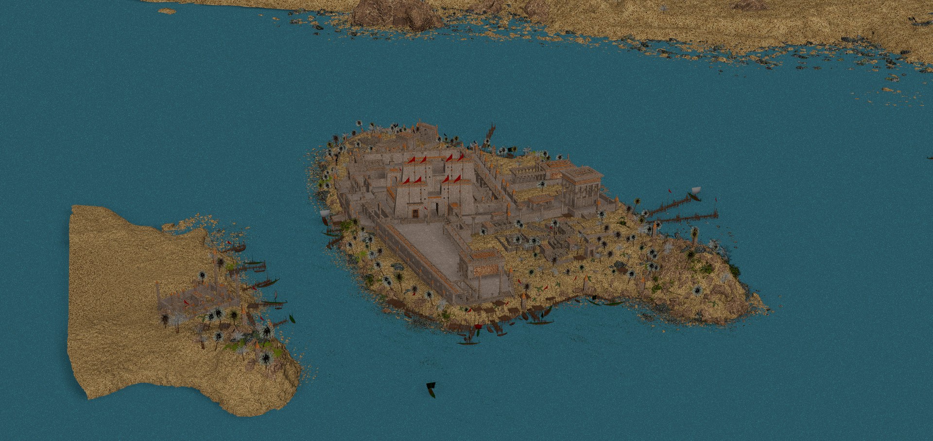 Philae Temple Complex Environment 3D Model - TurboSquid 2253320