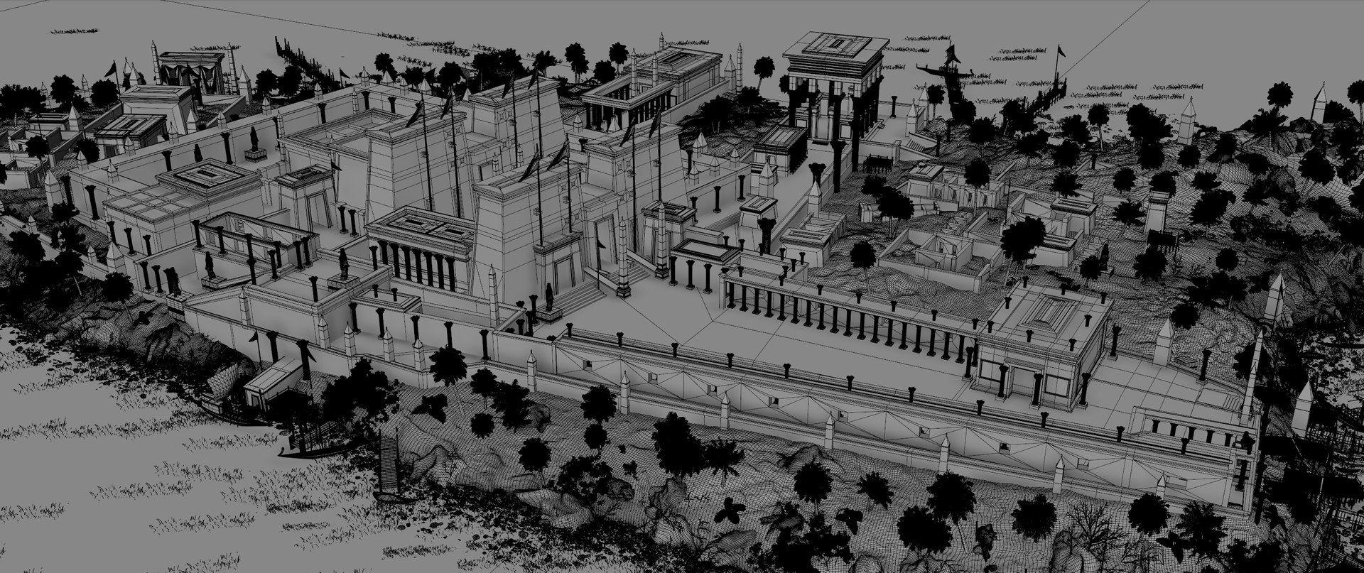 Philae Temple Complex Environment 3D Model - TurboSquid 2253320