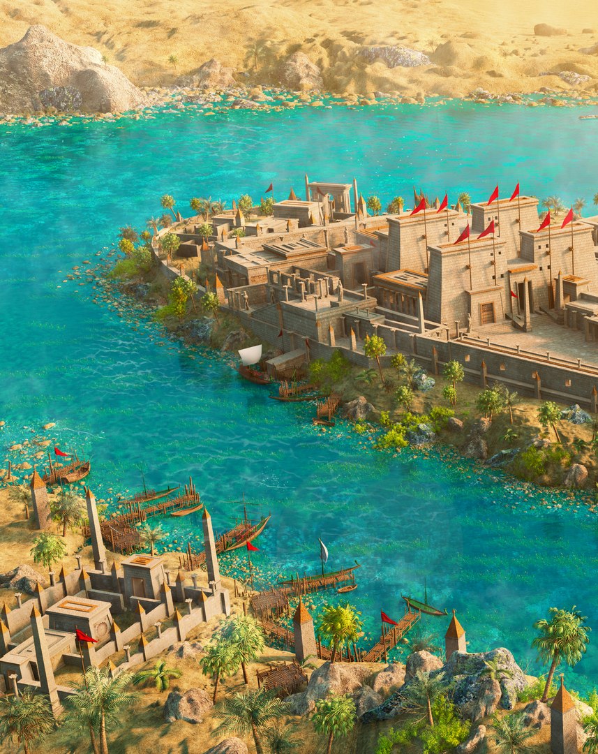 Philae Temple Complex Environment 3D Model - TurboSquid 2253320