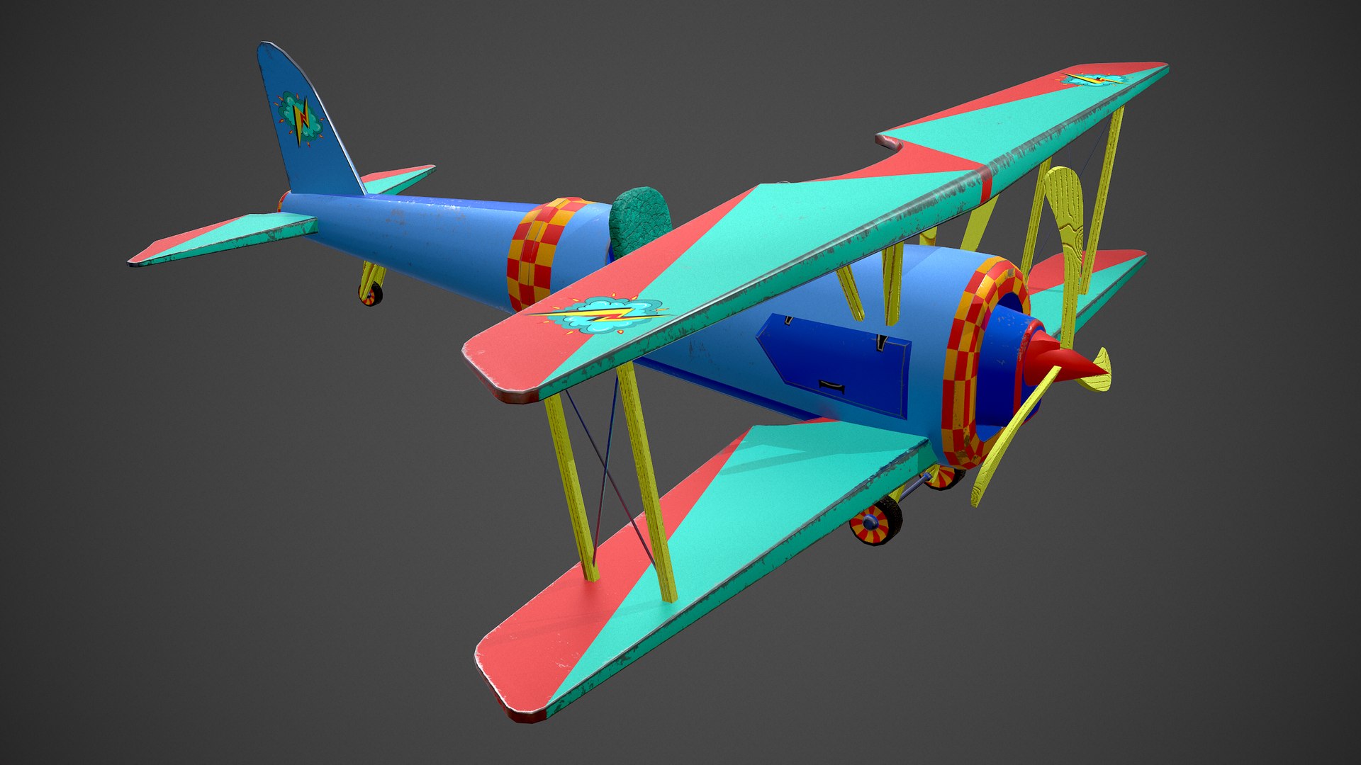3D airplane LIGHTNING model - TurboSquid 1940266