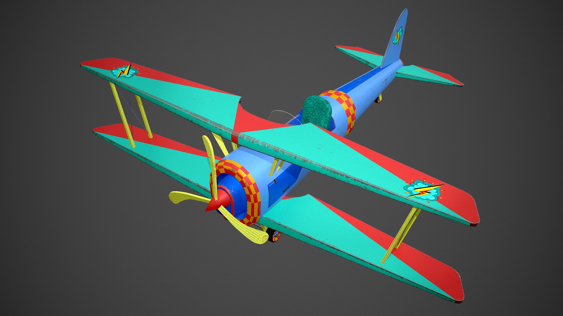 3D airplane LIGHTNING model - TurboSquid 1940266
