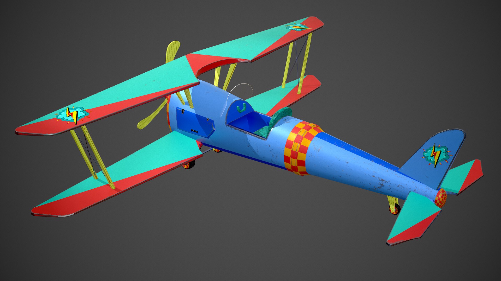 3D airplane LIGHTNING model - TurboSquid 1940266