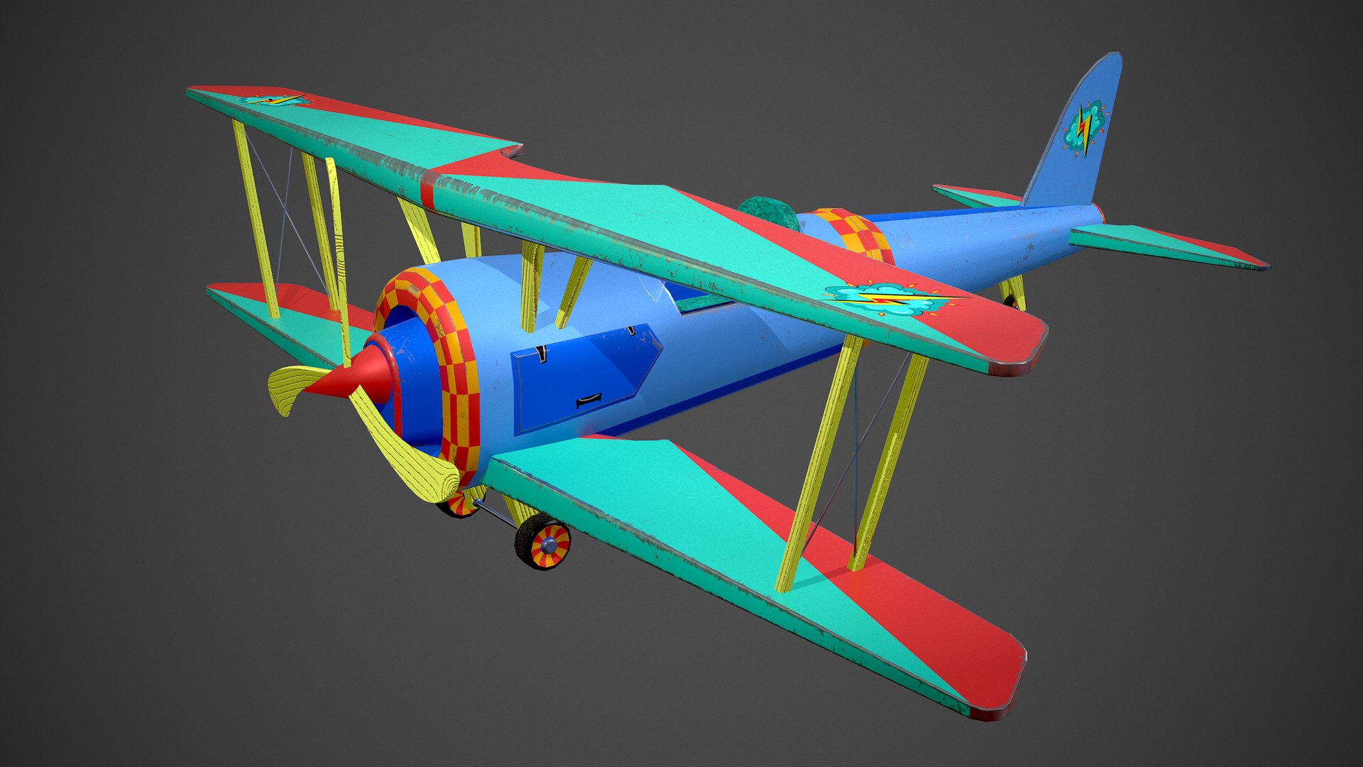 3D airplane LIGHTNING model - TurboSquid 1940266