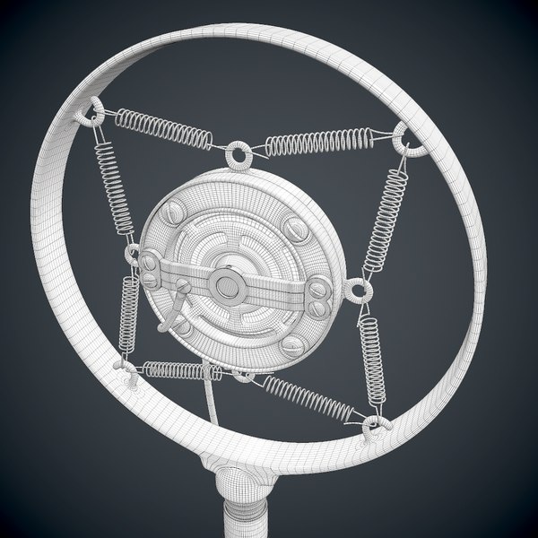 3d antique microphone model