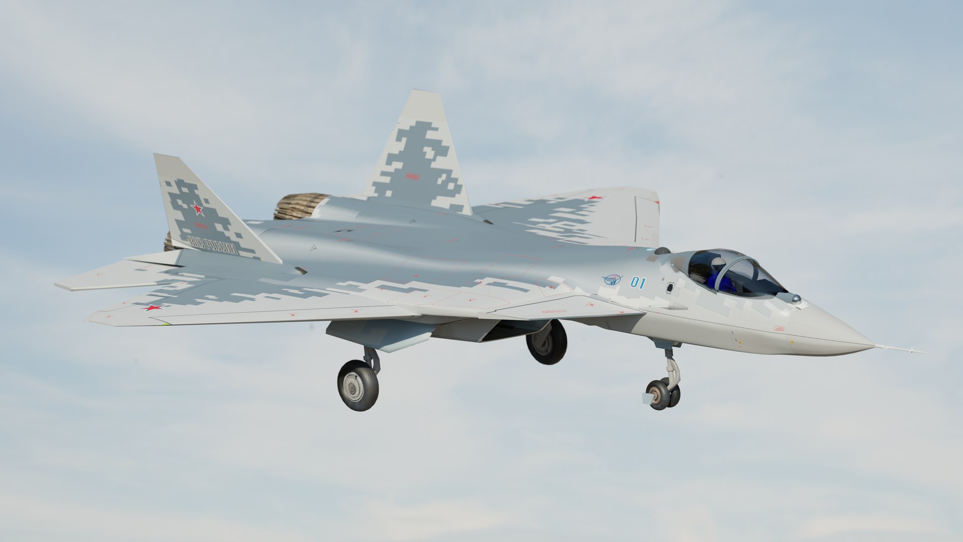Su-57 3D Model - TurboSquid 1753268