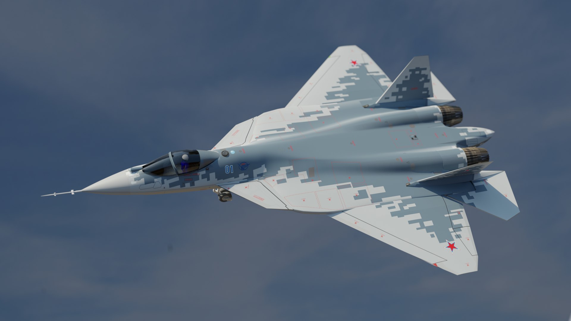 Su-57 3D Model - TurboSquid 1753268