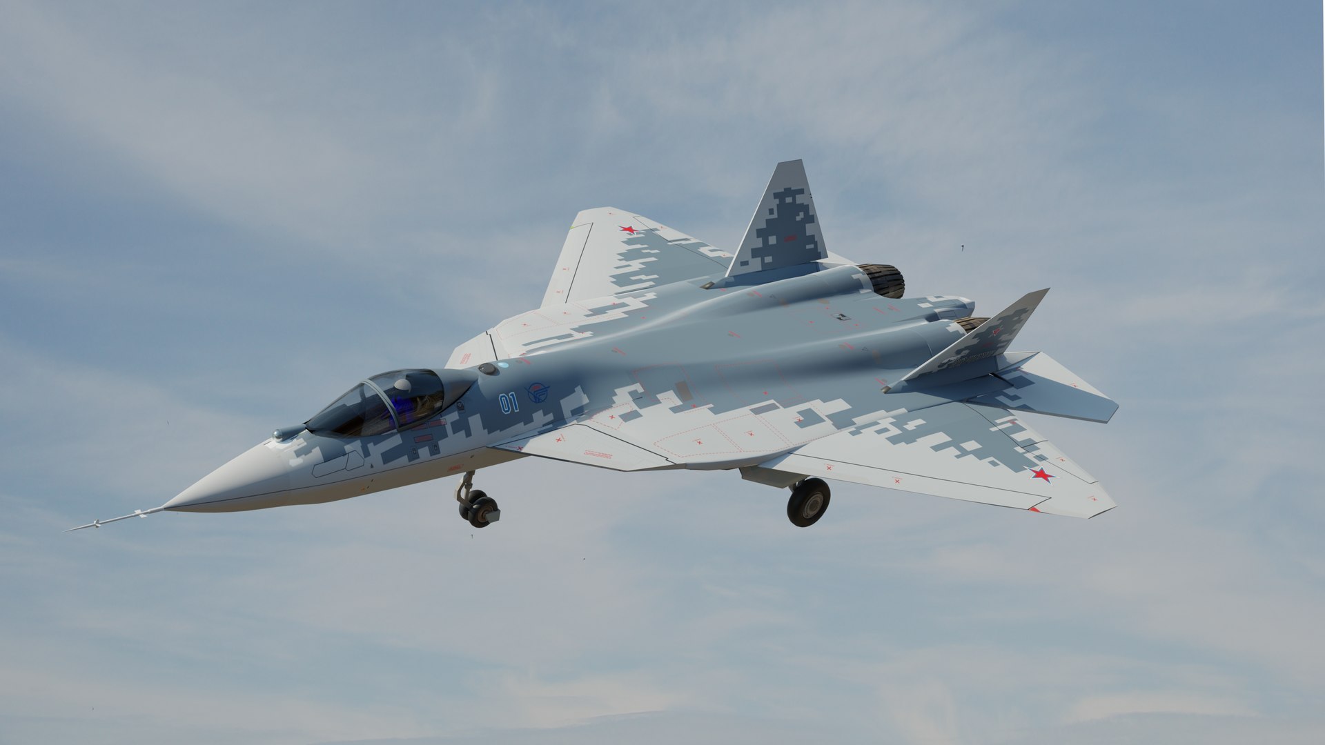 Su-57 3D Model - TurboSquid 1753268