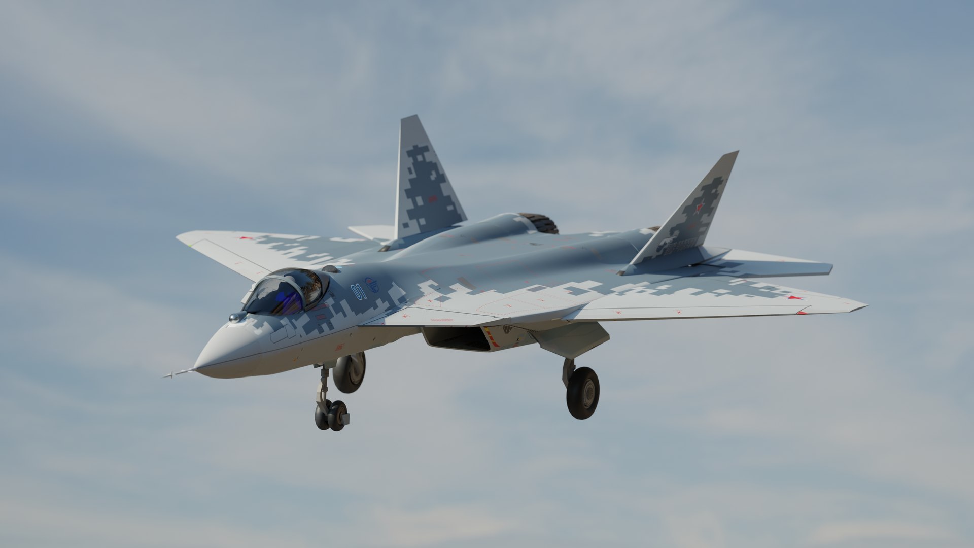 Su-57 3D Model - TurboSquid 1753268