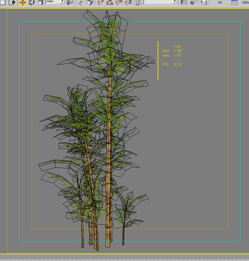 bamboo plants 3d model