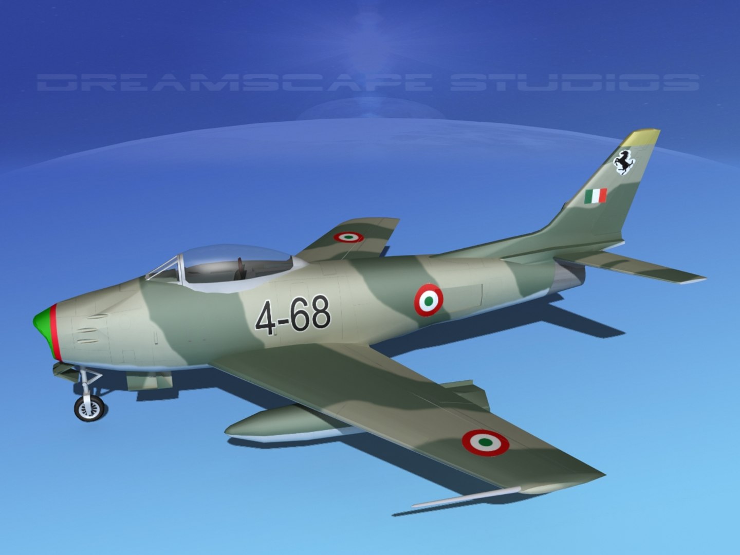 3d Model North American F-86 Sabre