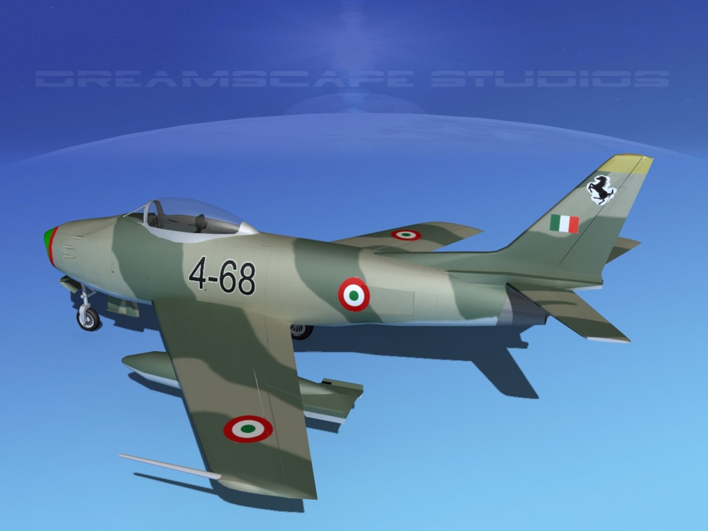 3d Model North American F-86 Sabre