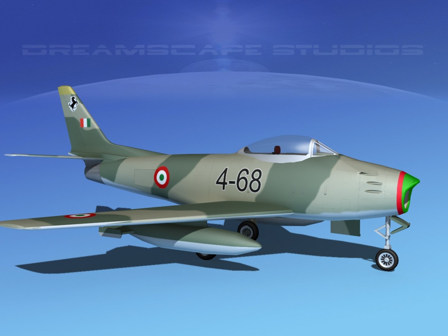 3d Model North American F-86 Sabre