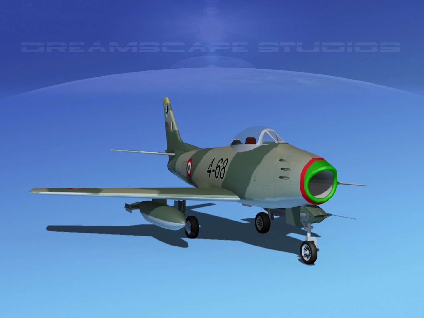 3d Model North American F-86 Sabre