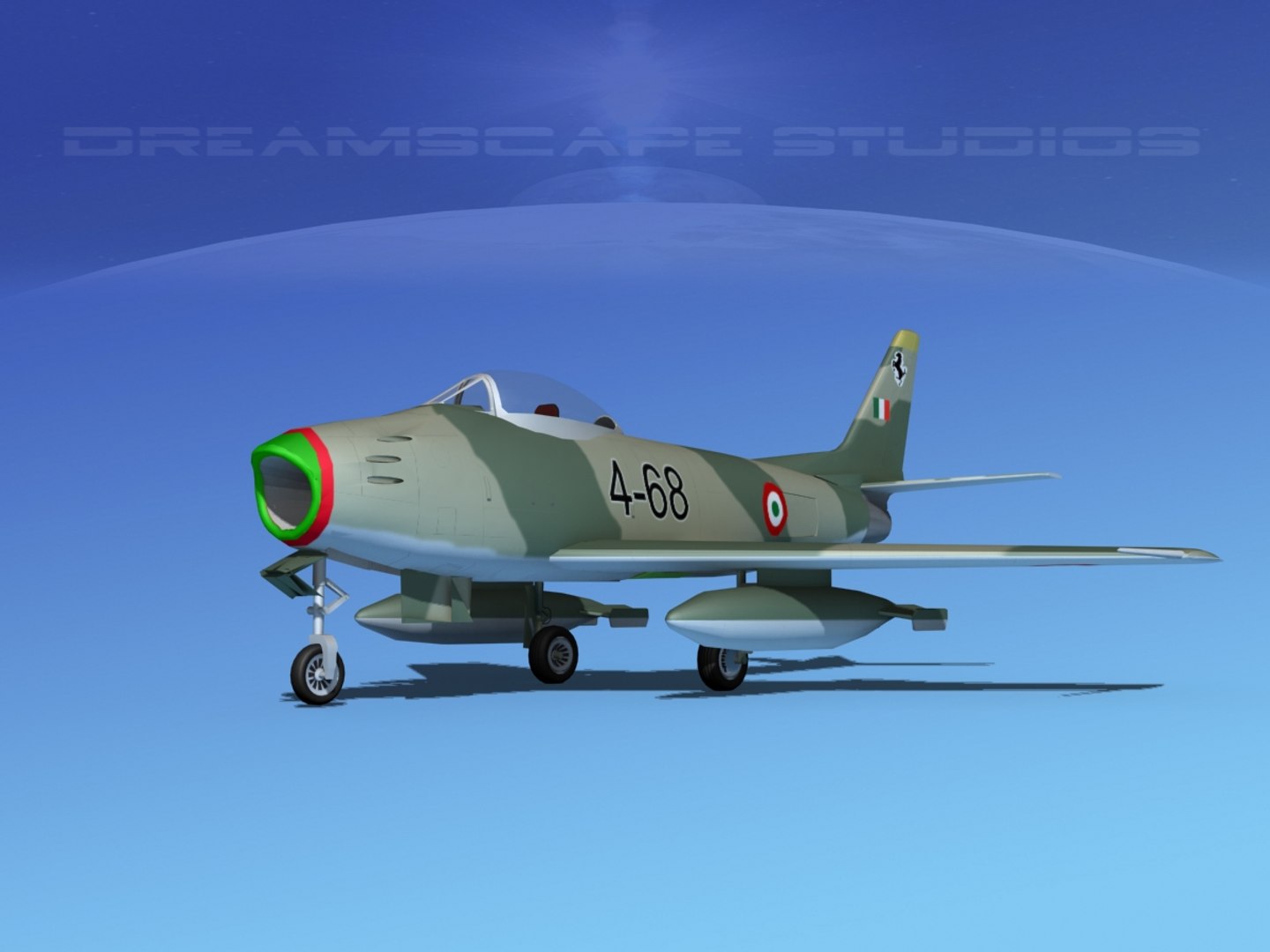3d Model North American F-86 Sabre