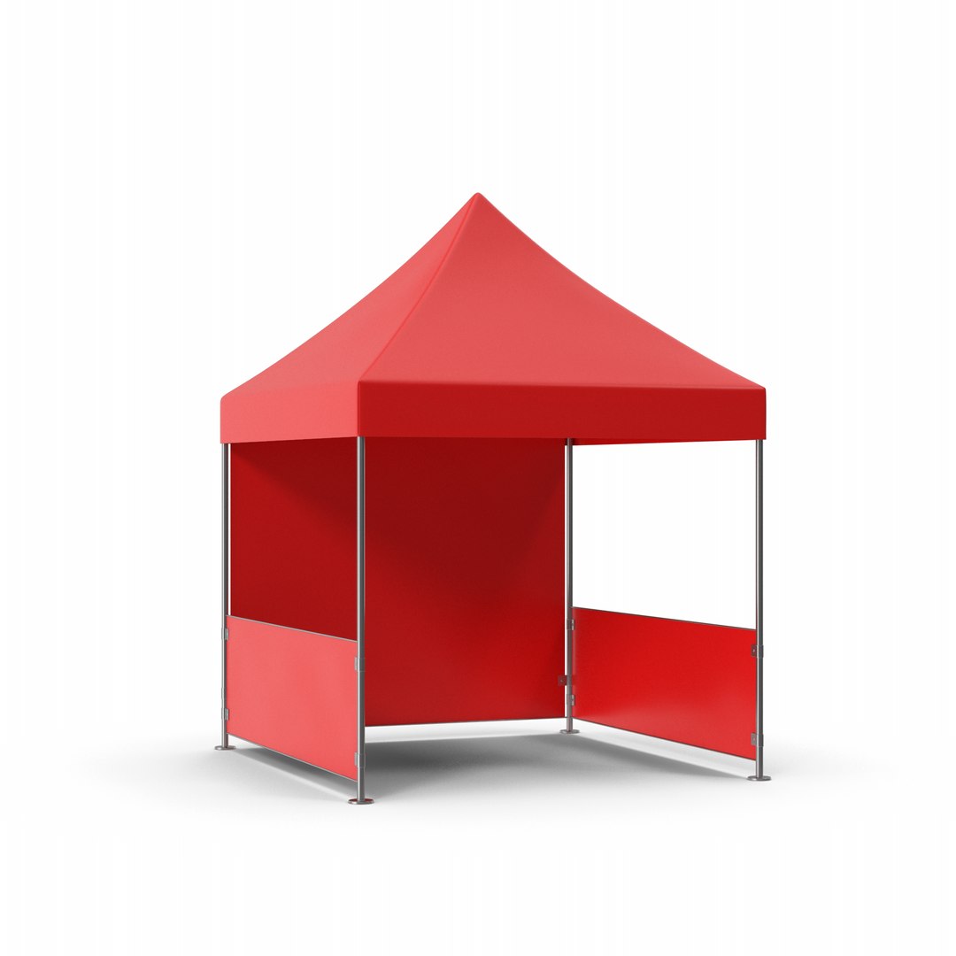 Red Event Tent 3D Model - TurboSquid 2179809