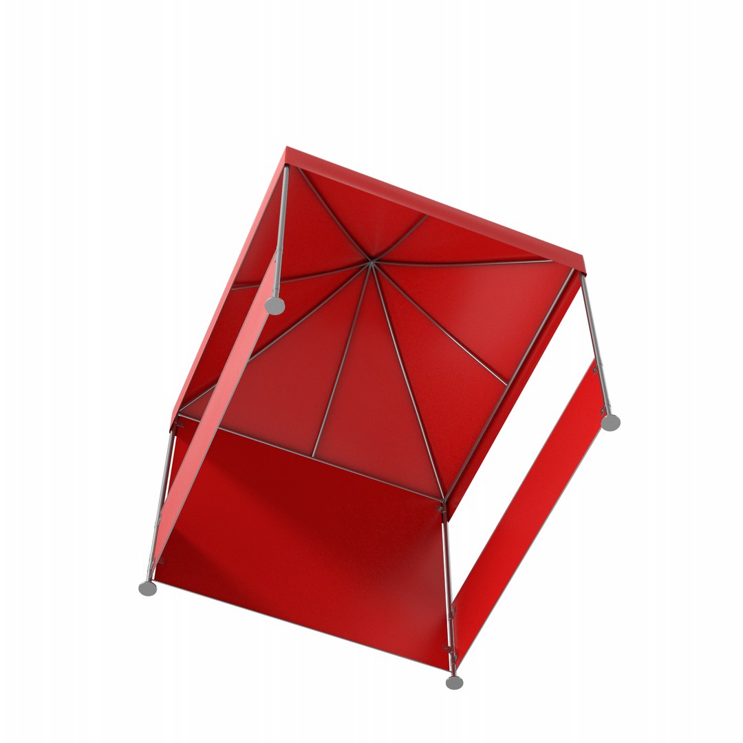 Red Event Tent 3D Model - TurboSquid 2179809