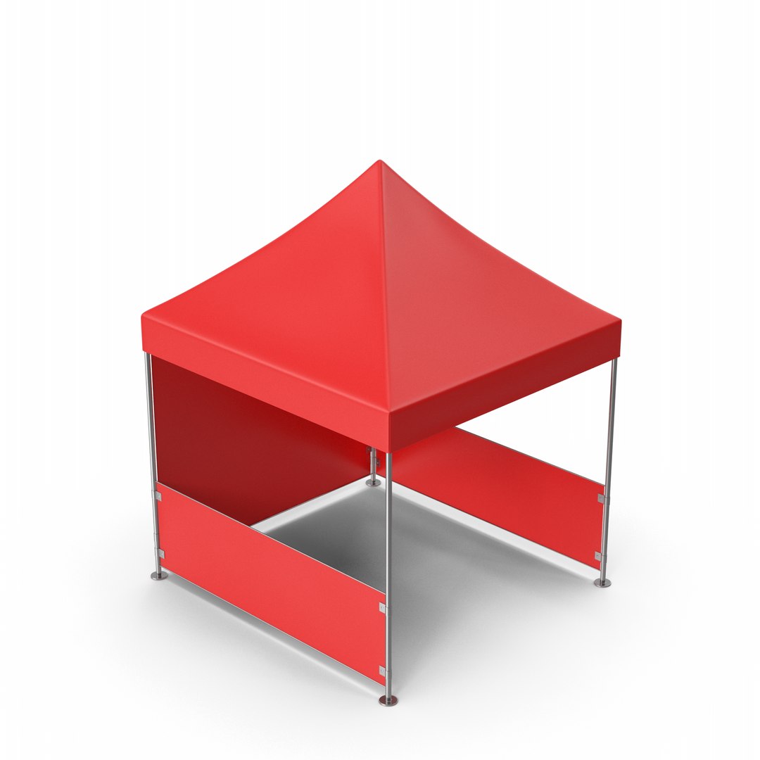 Red Event Tent 3D Model - TurboSquid 2179809