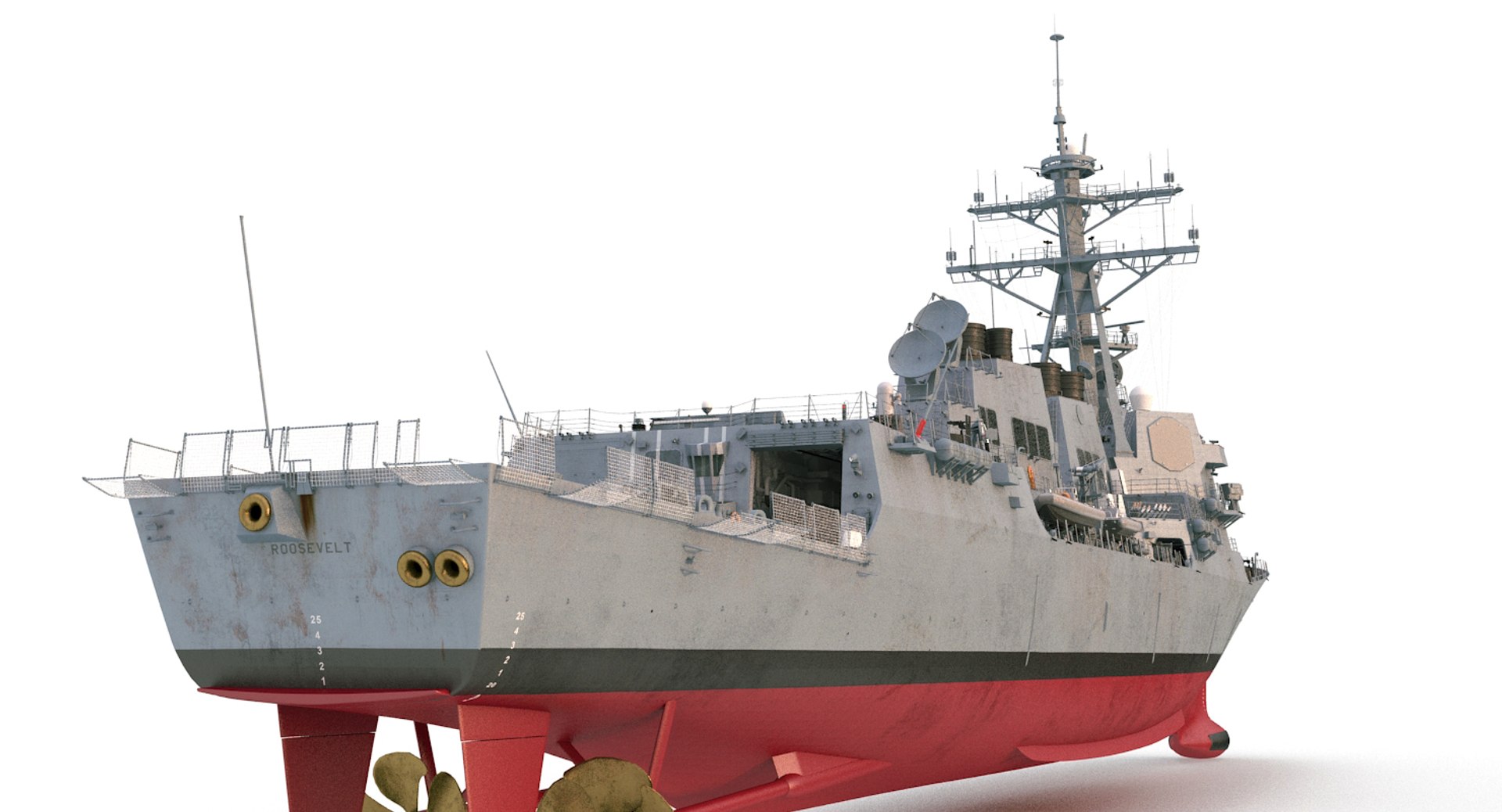 Uss ddg 3D model - TurboSquid 1379579