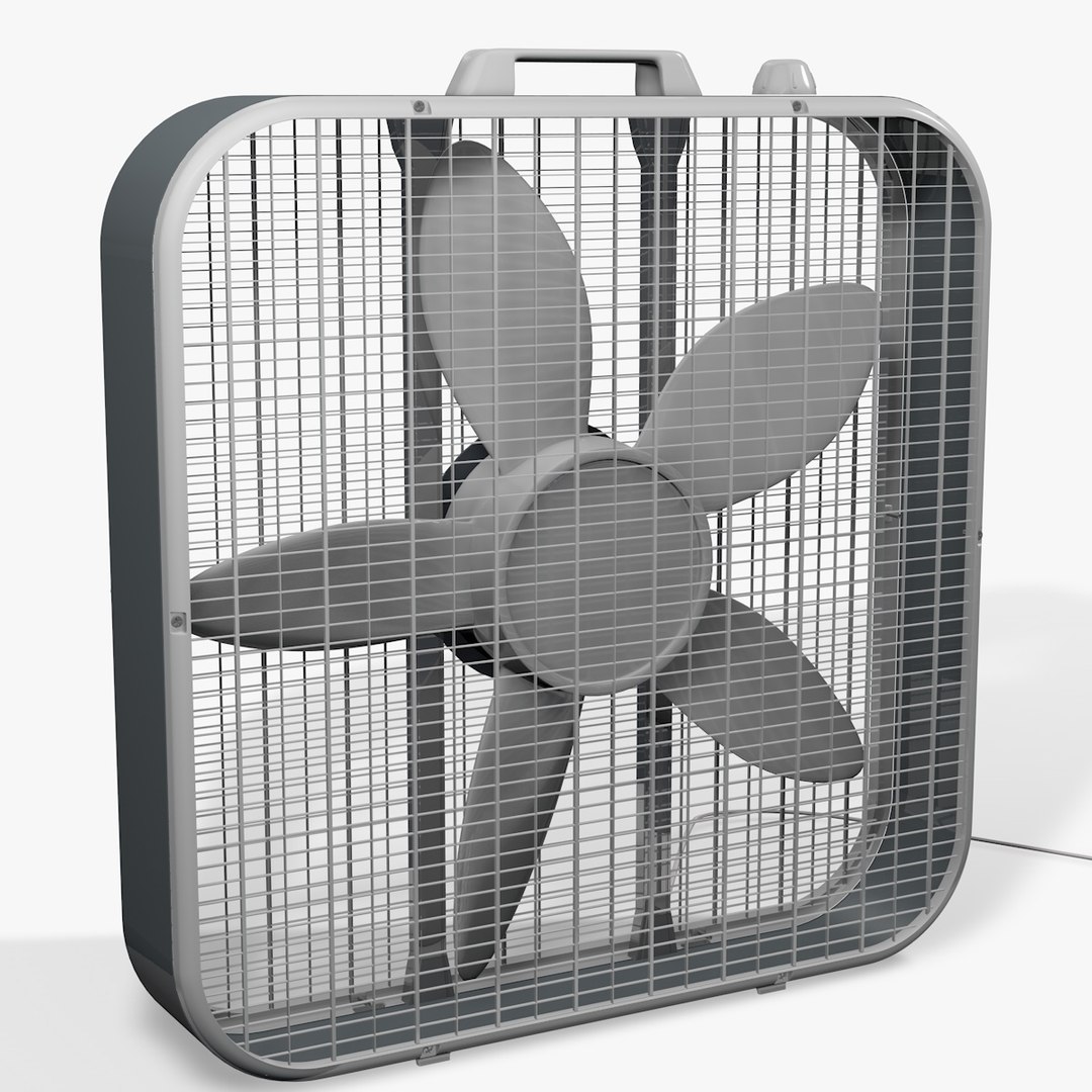 3d model box fan