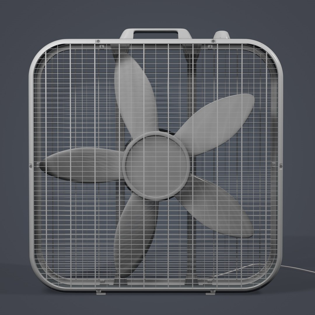 3d model box fan
